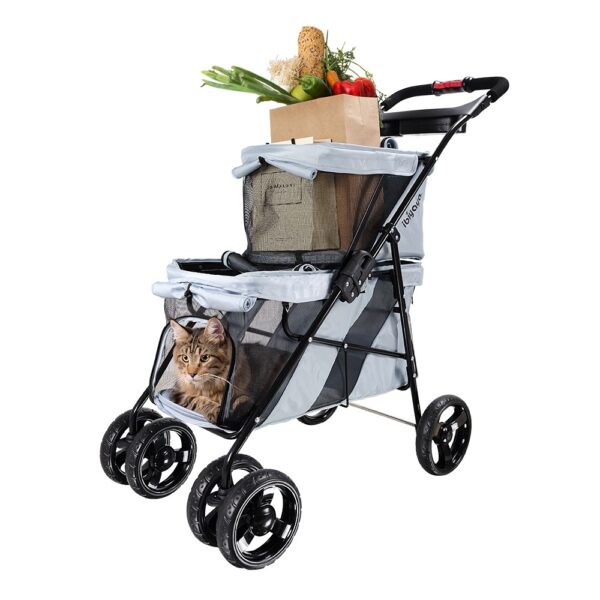 Double Dog Stroller - Two Decker for More Pets - CebuImage