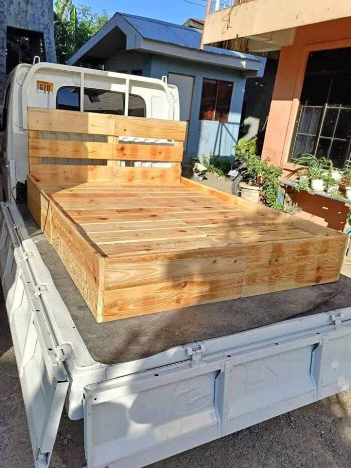 Affordable Bed Frame Made of Palochina - CebuImage